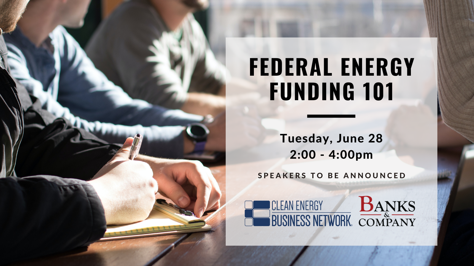 Federal Energy Funding 101 - Clean Energy Business Network