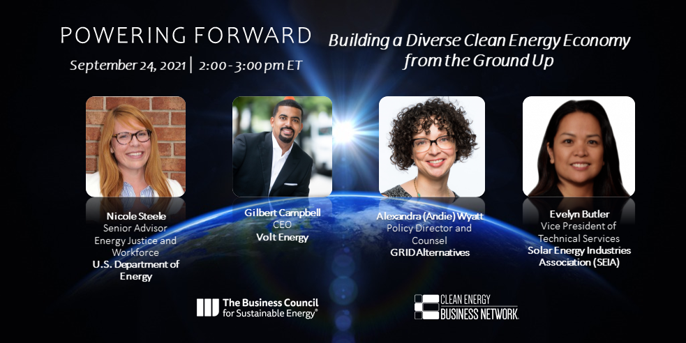 Webinar: Building a Diverse Clean Energy Economy from the Ground Up